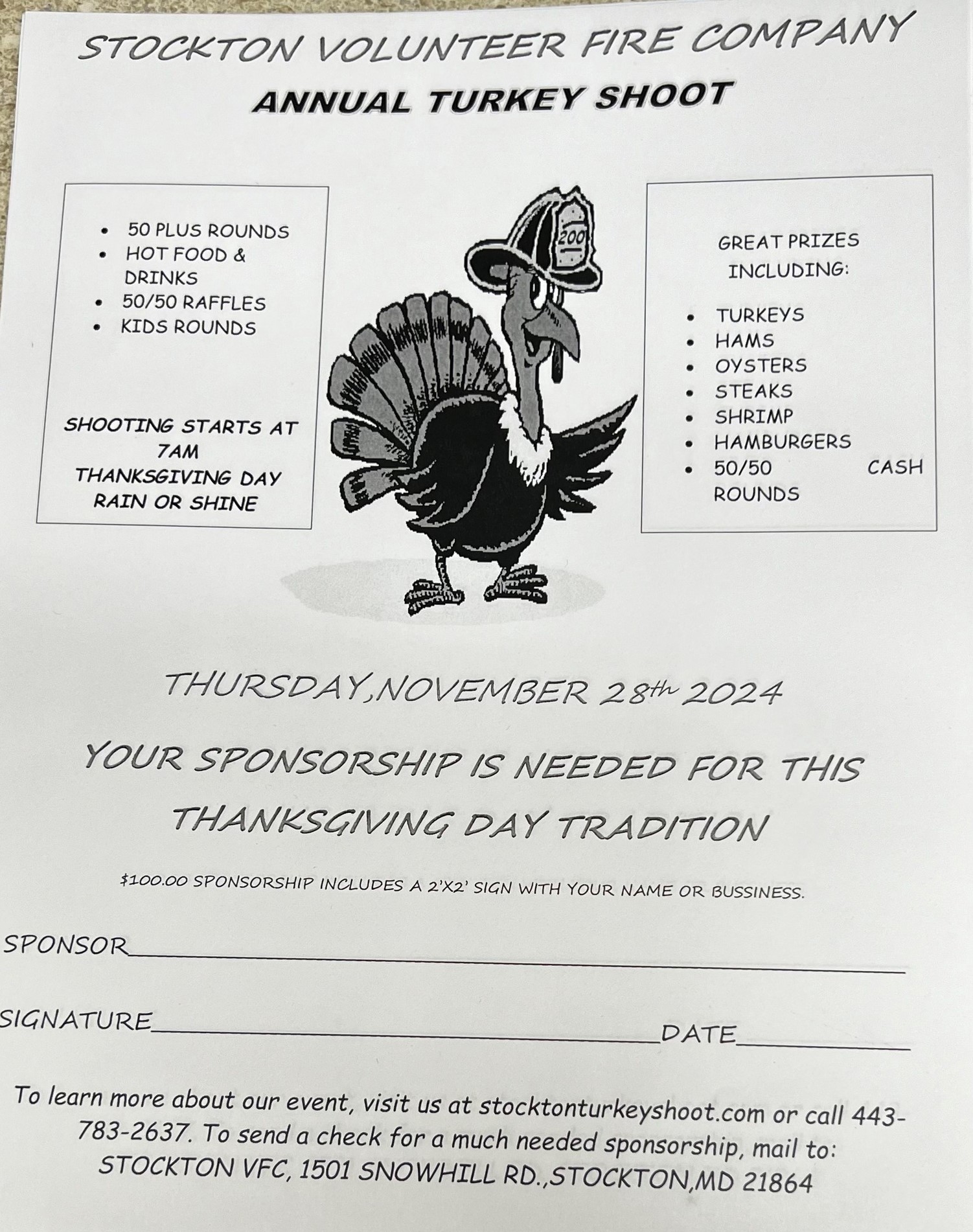 Stockton VFC Thanksgiving Day Turkey Shoot | Bay Country 97.9 | Today's ...