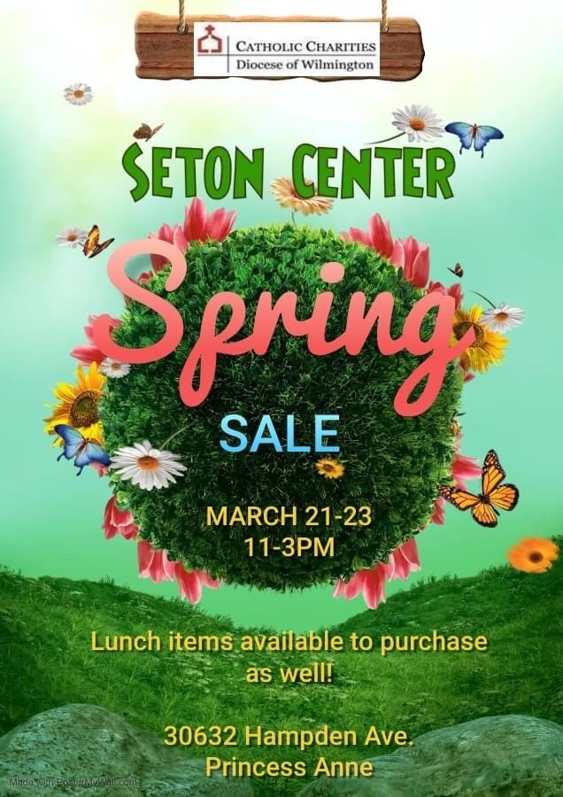 Seton Center Spring Sale | Bay Country 97.9 | Today's Country! | Salisbury/Ocean City, MD