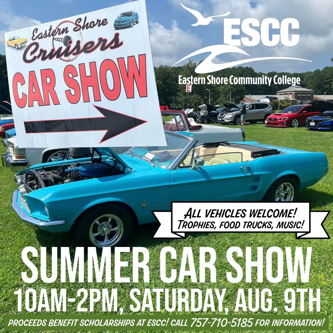 Eastern Shore Cruisers Car Show at ESCC | Bay Country 97.9 | Today's ...