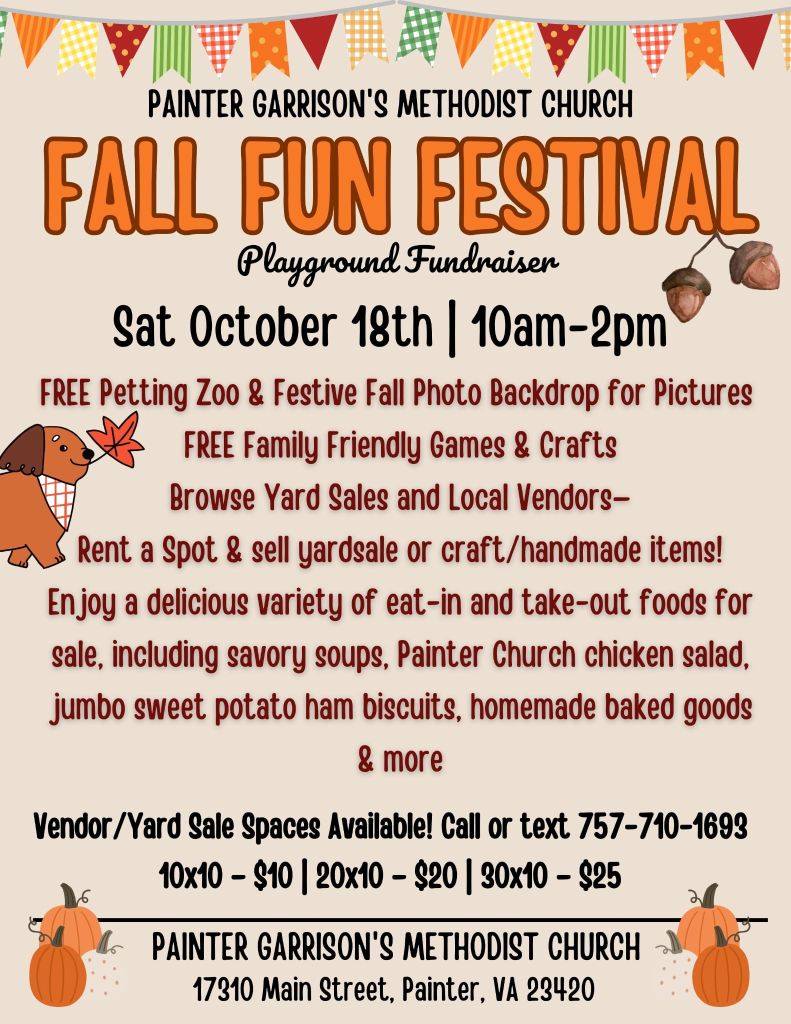 Painter Garrison's Methodist Church's Fall Fun Festival | Bay Country ...